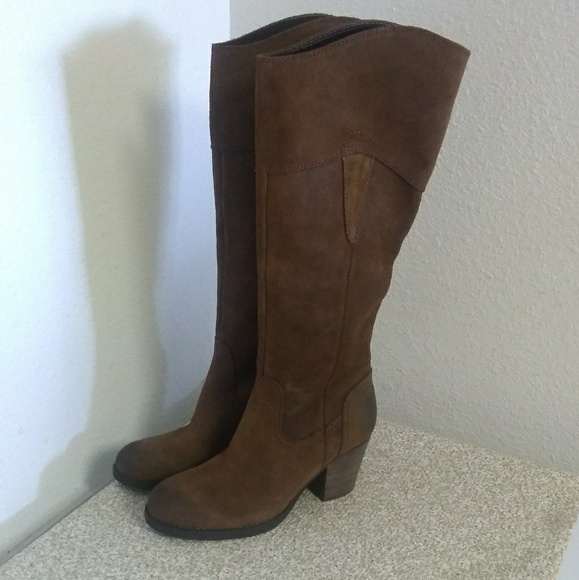 Guess | Shoes | Guess Wgnya Patina Oiled Brown Suede Boots | Poshmark